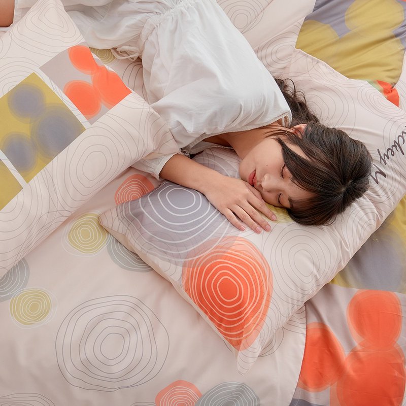 【戀家小舖】台灣製100% 聚酯纖維磨毛布/卡通圖案(圈圈米奇) - 設計館 戀家小舖 床包/寢具 - Pinkoi