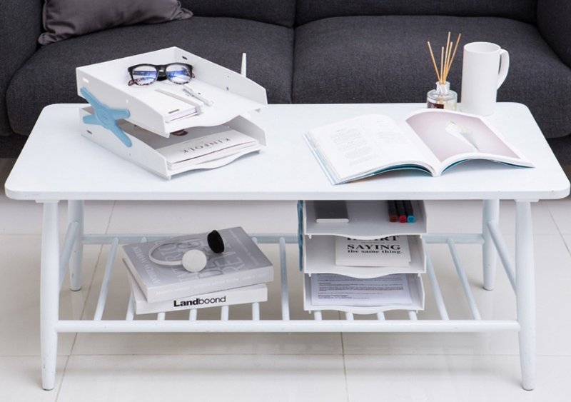 韓國原裝 SYSMAX雙層雙色A4公文架 Litem & Sysmax｜書架/書擋人氣榜 - Pinkoi