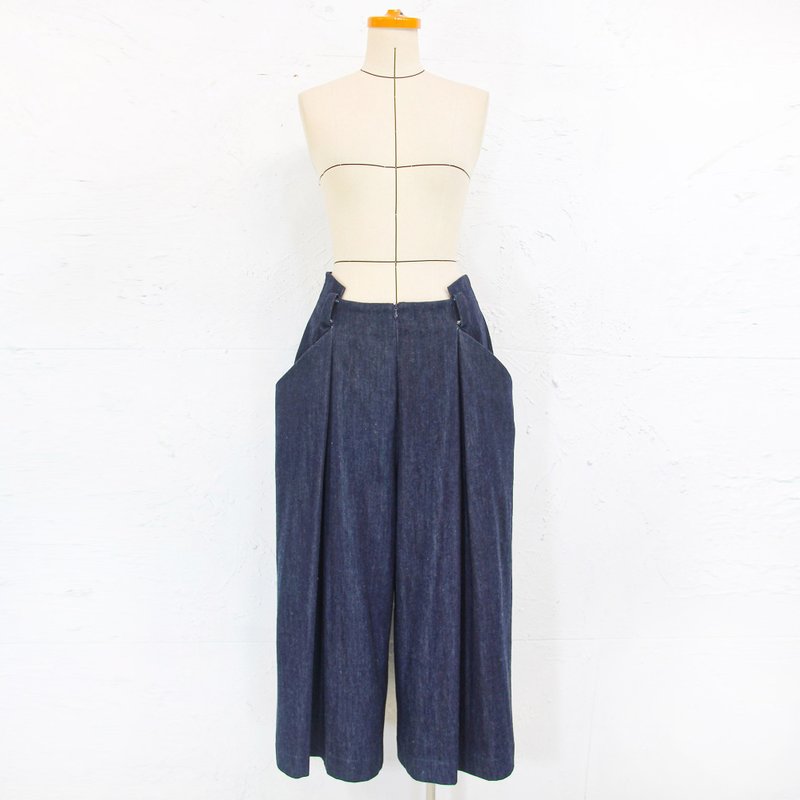 Aman No.8 武士褲 牛仔藍 三八計 Aman｜女長褲人氣榜 - Pinkoi