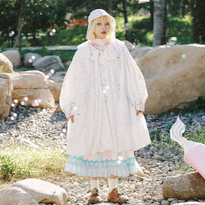 Meugler Niu Chou Island Niu Chou Teeth Ke Xian Xian Yun Yuレースのミドル丈コートは ...