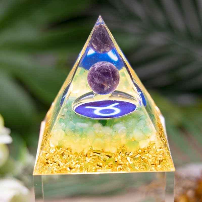 金牛座/金字塔奧根塔Orgonite奧剛/星座/脈輪/冥想/小夜燈/綠東陵 Meishape Universe｜其他人氣榜 - Pinkoi