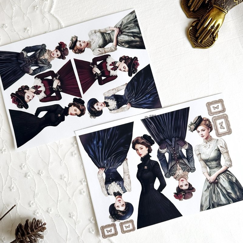 A470 - Vintage Character - Shop De.Ellen.Shop Stickers - Pinkoi