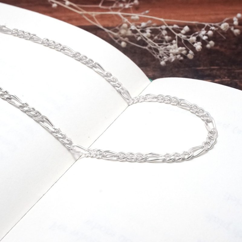 費加洛繩索鍊(3.6mm中鍊) 925純銀客製長度訂製項鍊 ART64六四設計銀飾｜項鍊人氣榜 - Pinkoi