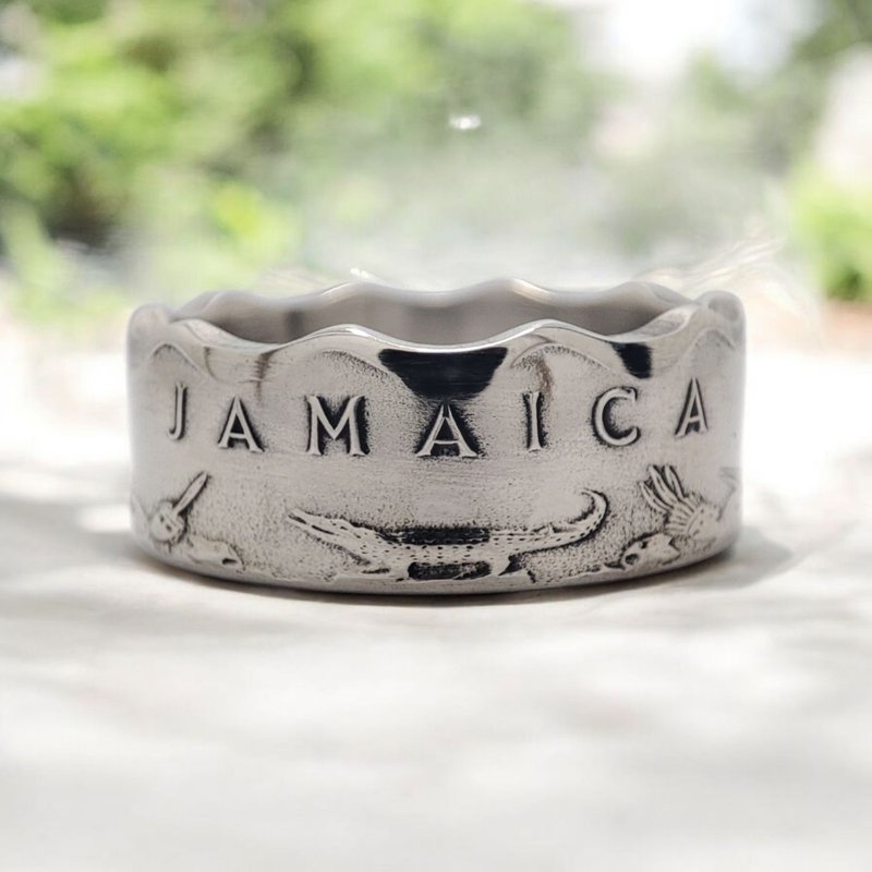 Jamaica Coin Ring Women, Jamaica Man Ring, Woman Jamaica Ring, Jamaica ...