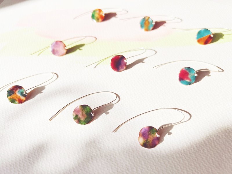 【體驗】【台中體驗課程】春色寄語 琺瑯耳環彩繪體驗課 Aliko Chen Jewelry & Design｜金工/飾品人氣榜 - Pinkoi