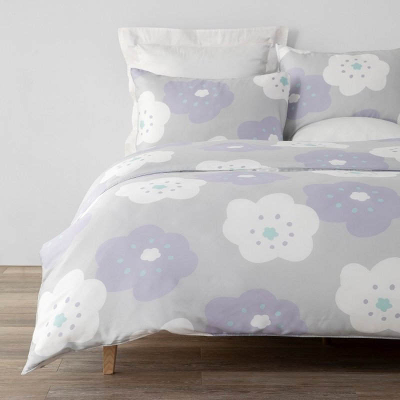 【獨家預購】SOU・SOU HOLA 300織天絲床包兩用被組雙人 微笑 紫 Pinkoi SPACE｜棉被/毛毯人氣榜 - Pinkoi
