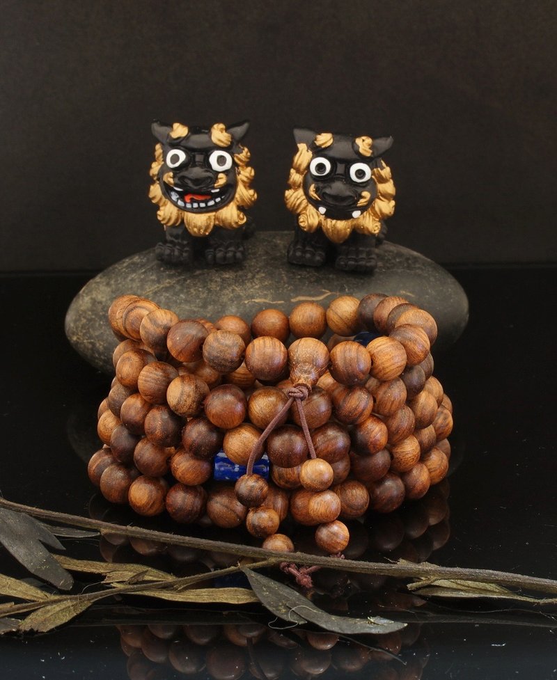 黑花梨 + 青金 8mm 108粒木珠手串 HK-Accessories｜手鍊/手環人氣榜 - Pinkoi