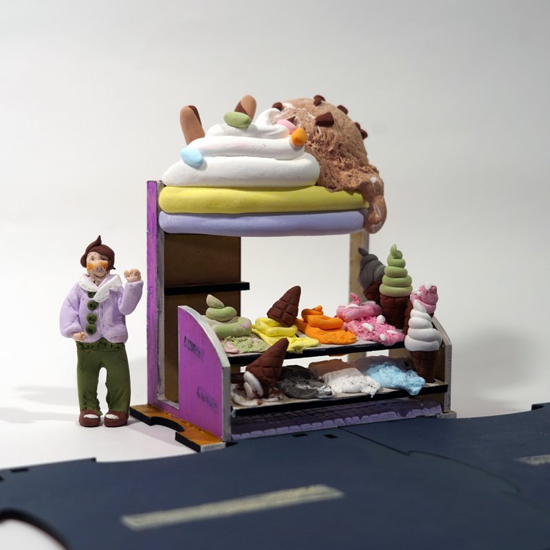 DIY手作 商店系列 - 冰淇淋店 手作材料包 - 設計館 捏得飽DIY工作室 其他 - Pinkoi