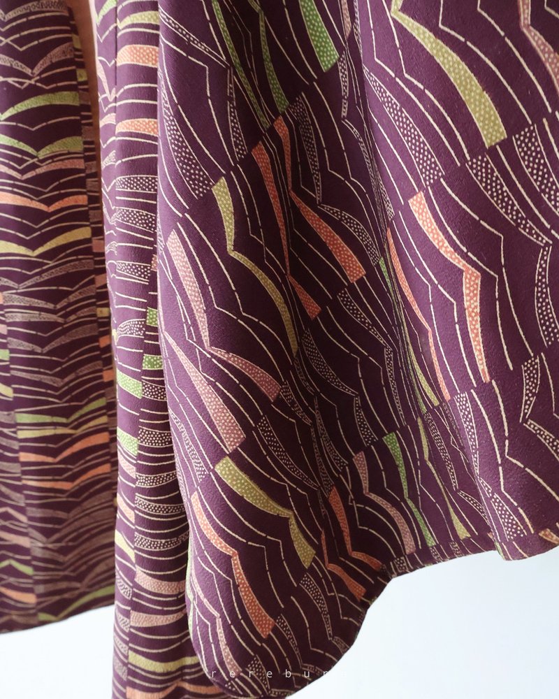 日本製和風印紫色古著羽織和服外套 REreburn｜女大衣/外套人氣榜 - Pinkoi