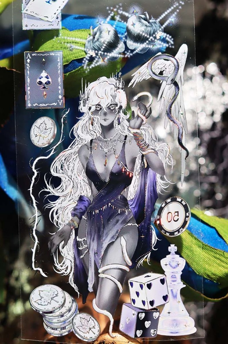 幽冥 塵域 PET 紙膠帶 貝殼光 貝殼銀 5米卷 - 設計館 BoBo魚 紙膠帶/和紙/PET - Pinkoi