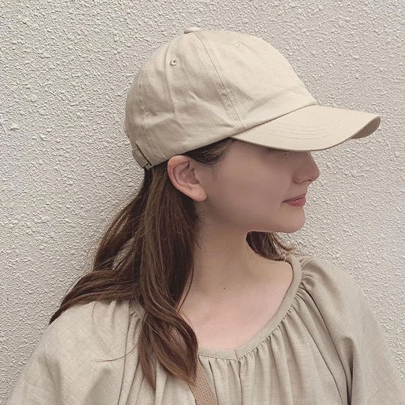 Cap Beige Extra Large Baseball Adjustable Basic Cap 14+ ICHIYONPLUS ...