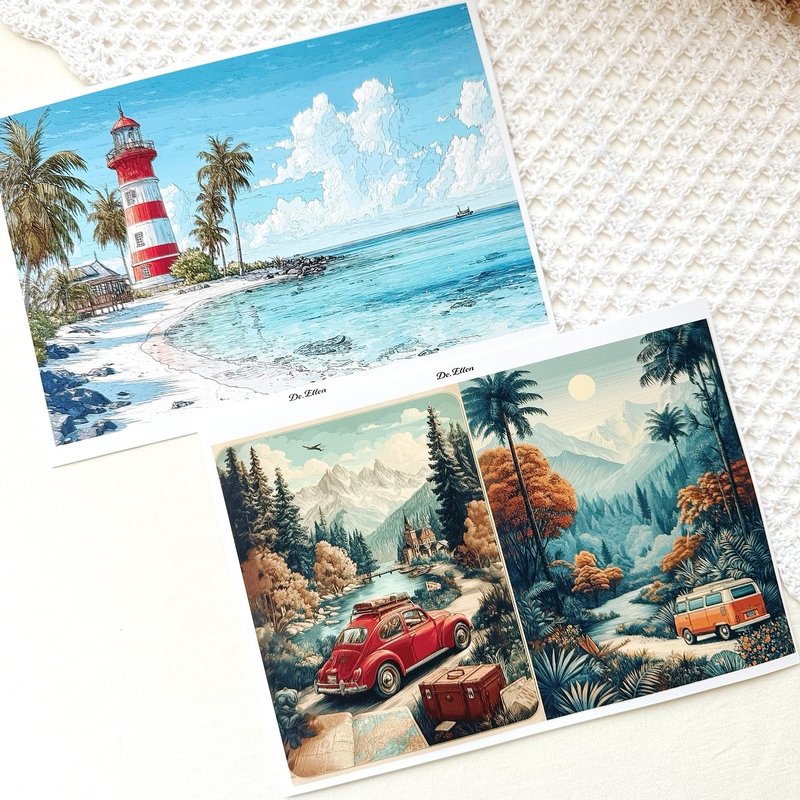 Z374 - Unique Trip background De.Ellen.Shop｜貼紙人氣榜 - Pinkoi