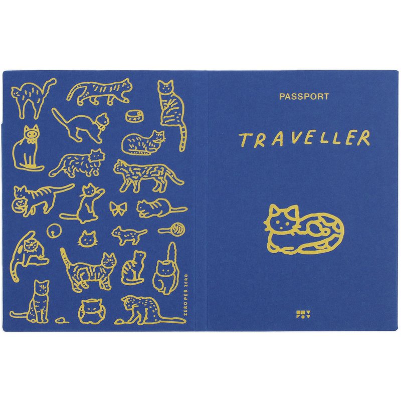 護照套 貓咪 - 設計館 zero per zero 台灣代理 護照夾/護照套 - Pinkoi