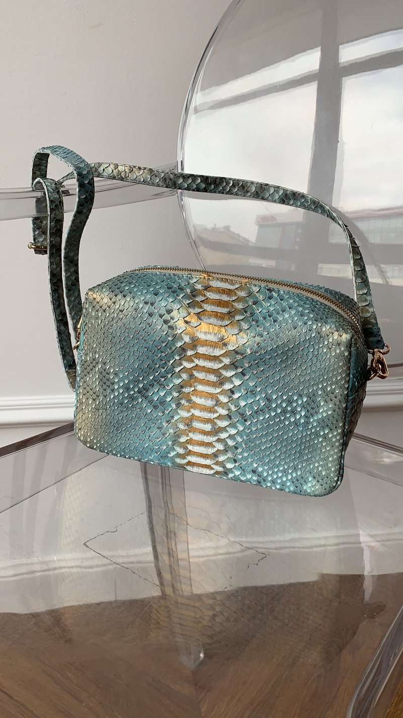 red bag python leather - 設計館 MissPython 側背包/斜背包 - Pinkoi