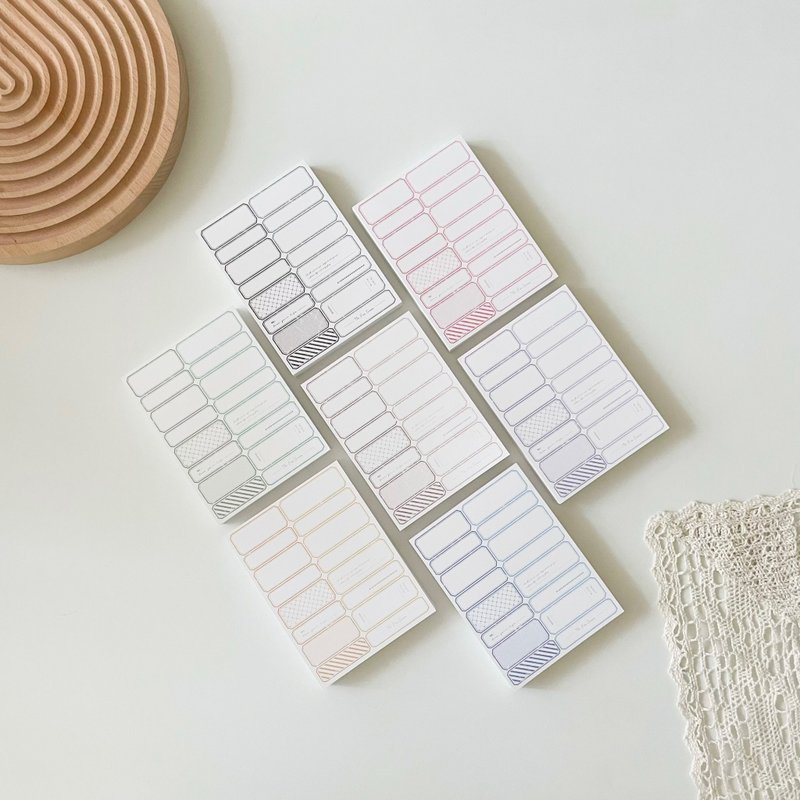 Emotional octagonal frame label scrapbook sticky notes wiorin｜便條紙/便利貼人氣 ...