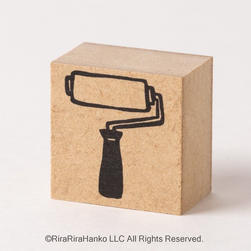 インクローラー*30mmx30mm*ラバースタンプ*R525_o RiraRiraはんこ｜印章/印台人氣榜 - Pinkoi