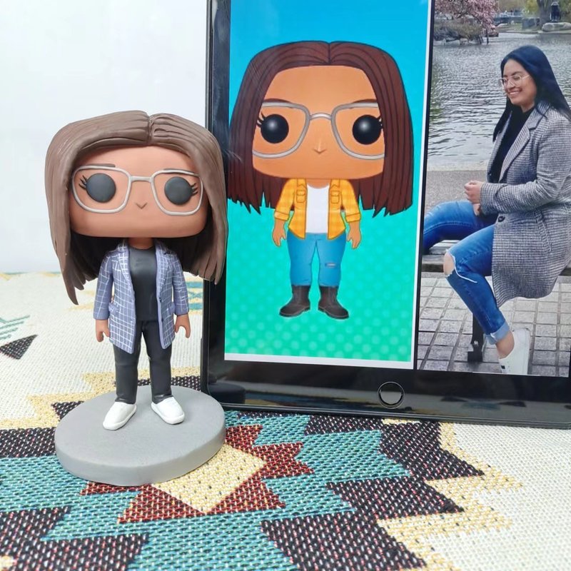 Pure handmade custom American Funko Pop self-portrait doll doll ...