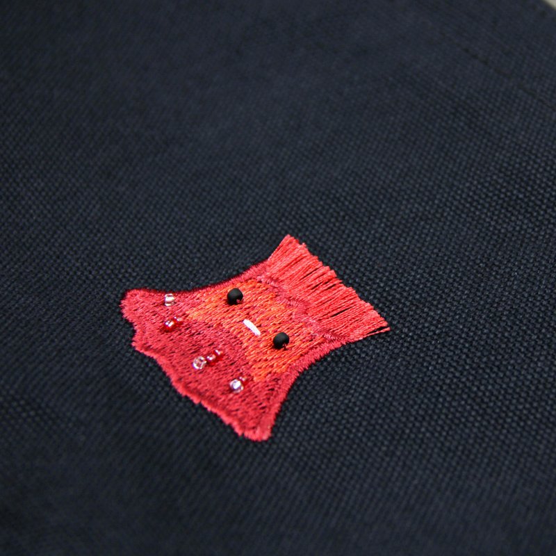 【夏威夷火山】立體刺繡可調式斜背水桶包 LDOHM 愜意的女子手做｜側背包/斜背包人氣榜 - Pinkoi