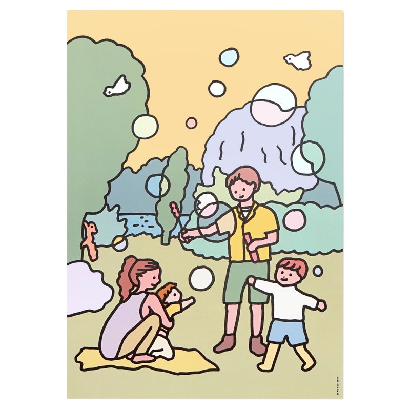 A3海報 吹泡泡 zero per zero 台灣代理｜海報/掛畫/掛布人氣榜 - Pinkoi