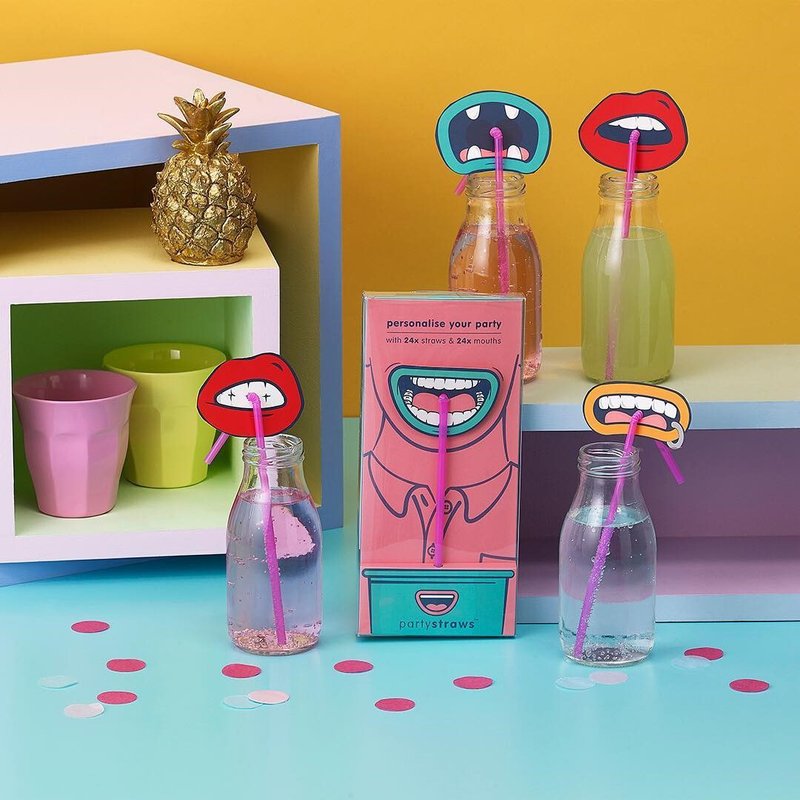 【英國 Luckies】派對狂熱者-口是心非派對吸管 EPOCHSIA 夏潮 風格 | 生活 | 選品｜環保吸管人氣榜 - Pinkoi