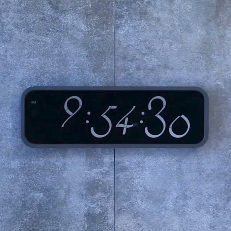 Script handwritten digital wall clock / A Design Award - Shop ...