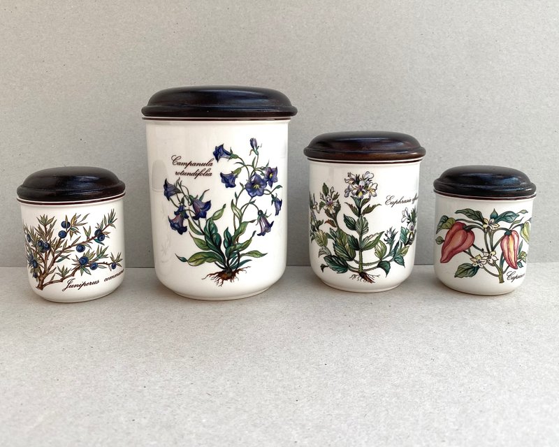 德國唯寶 Botanica 花盆香料小茶罐 20 世紀 80 年代 - 設計館 HappyDuckVintage 碗 - Pinkoi