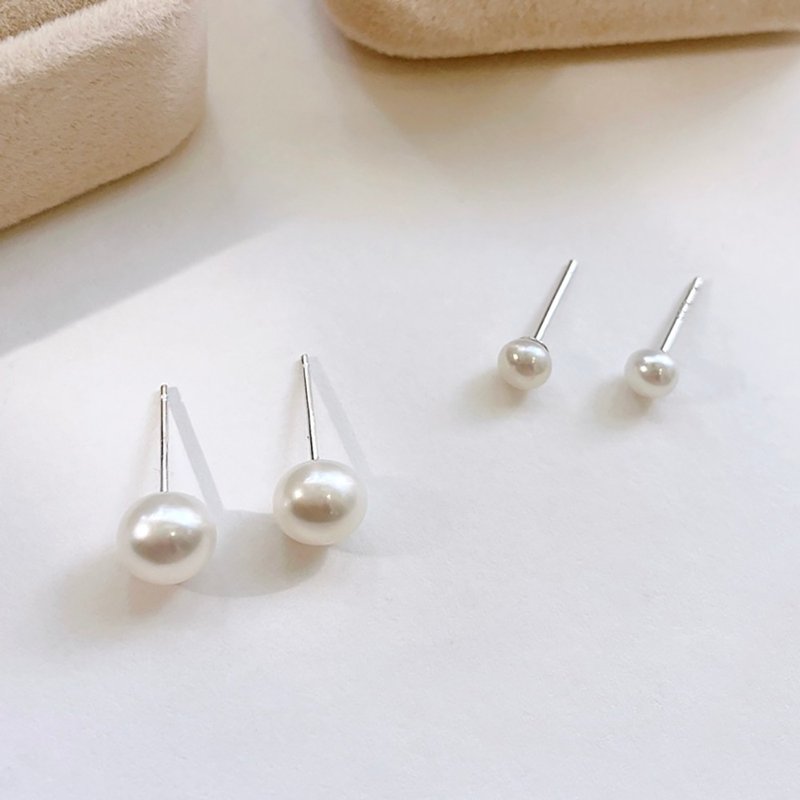 【夏日驚喜包】天然淡水珍珠耳環5-6mm 7-8mm 夏日 送禮 閨蜜禮物 RARE SHINE 覓心｜耳環/耳夾/耳骨夾人氣榜 - Pinkoi