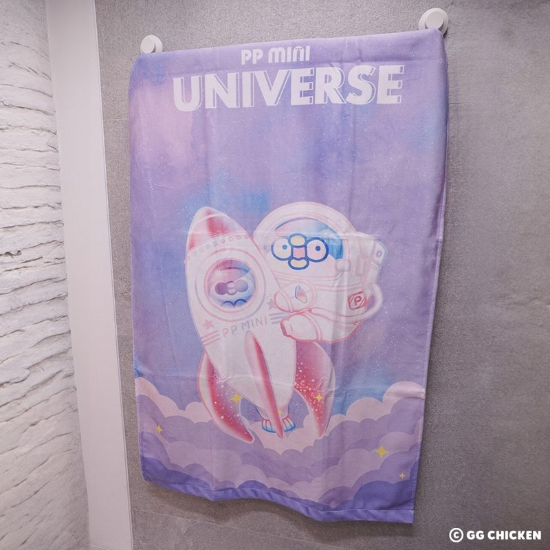 PP mini 小小企鵝-浴巾毛巾組(宇宙款) - 設計館 聚塔 毛巾/浴巾 - Pinkoi
