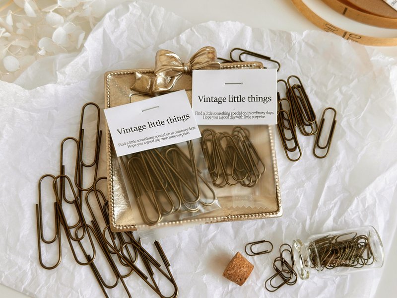 Vintage paper clip 30mm/50mm Madeleine Artisanat｜其他人氣榜 - Pinkoi
