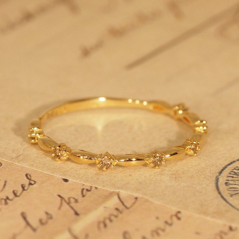 18K金鑽石籽戒指 18K Gold The Diamond Mustard Seed IRIZA Jewellery｜戒指人氣榜 - Pinkoi