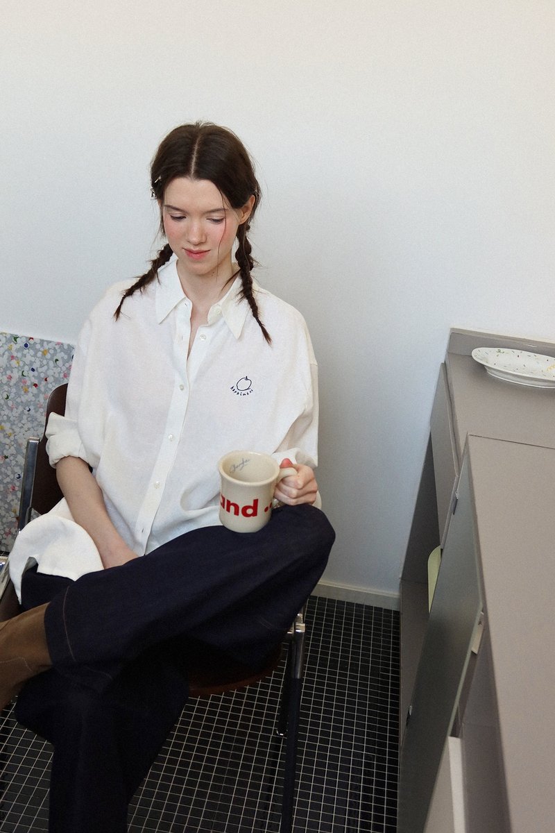 Happiness 透氣鬆弛感亞麻防曬襯衫 Letm｜女襯衫人氣榜 - Pinkoi