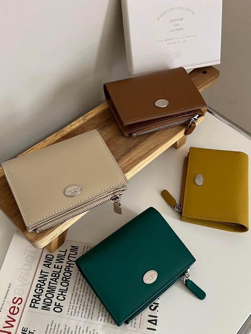 韓國The Ally | SALLY MEDIUM WALLET| 4色 | 錢包散子 The Ally｜錢包/皮夾/長短夾人氣榜 - Pinkoi