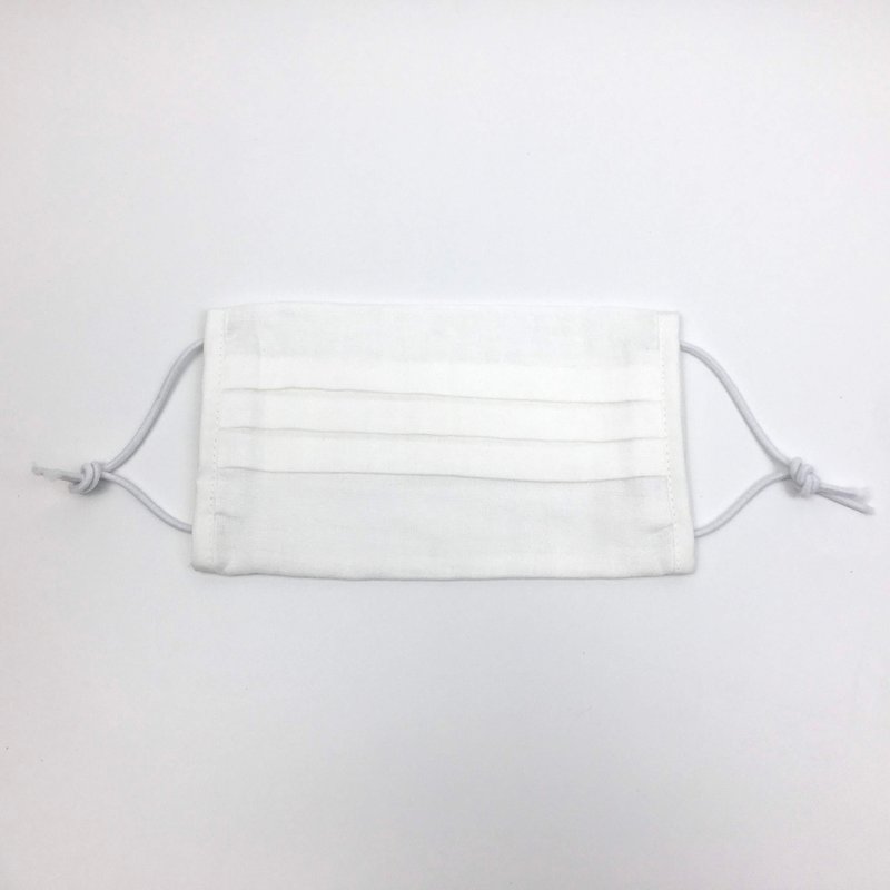 R• | Brand new | Flat edging mask cover | Pure white double yarn (must ...