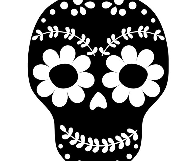Day Of The Dead Sugar Skull Template