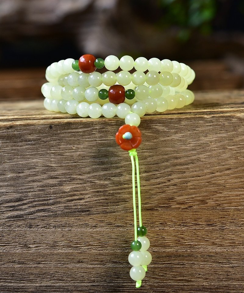 秒殺價 和田玉黃口108毛衣鏈上身簡單大方 一念之間｜項鍊人氣榜 - Pinkoi