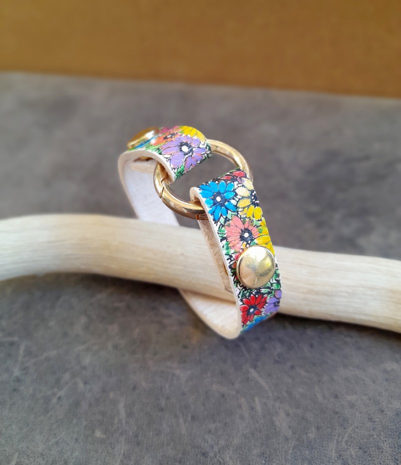 Grief Bracelet, Handmade Leather Widow Bracelet, Wear a ring bangle ...