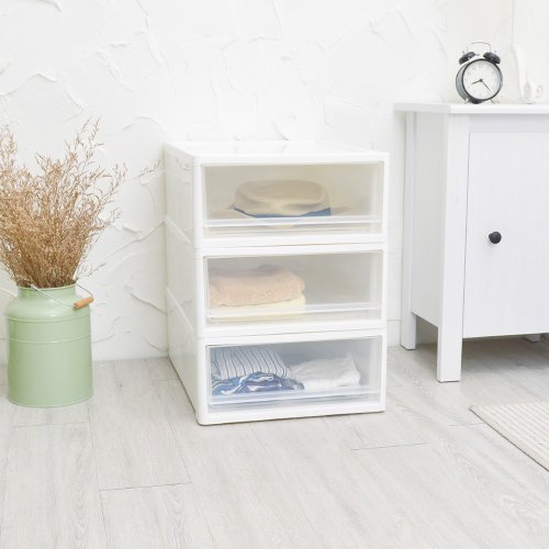 Japan JEJ Japan-made multi-functional single-layer drawer storage box ...