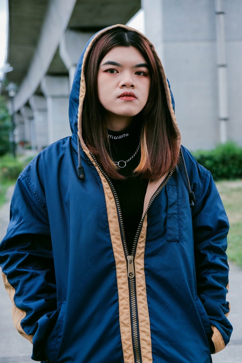 藍黃防風雙面外套 Morefun 古著選物 Vintage - Pinkoi 限時優惠活動