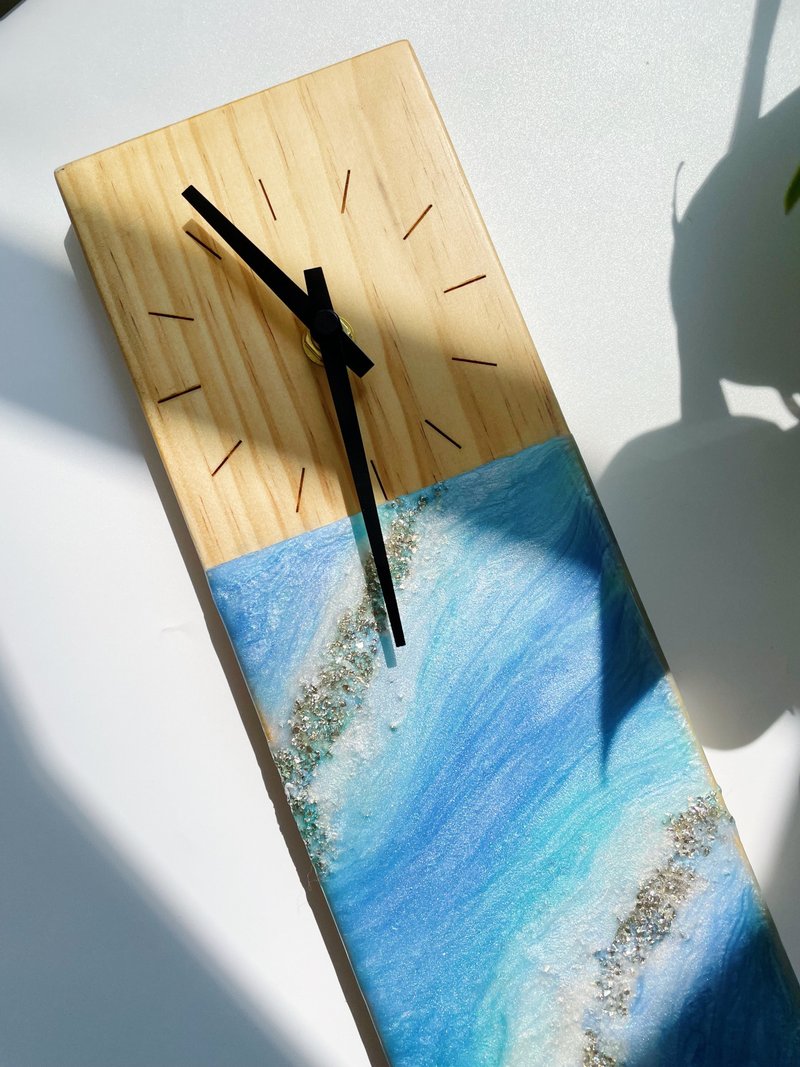 [Resin Art Work] Nordic Simple Soft Color Wooden Wall Clock - Shop ...