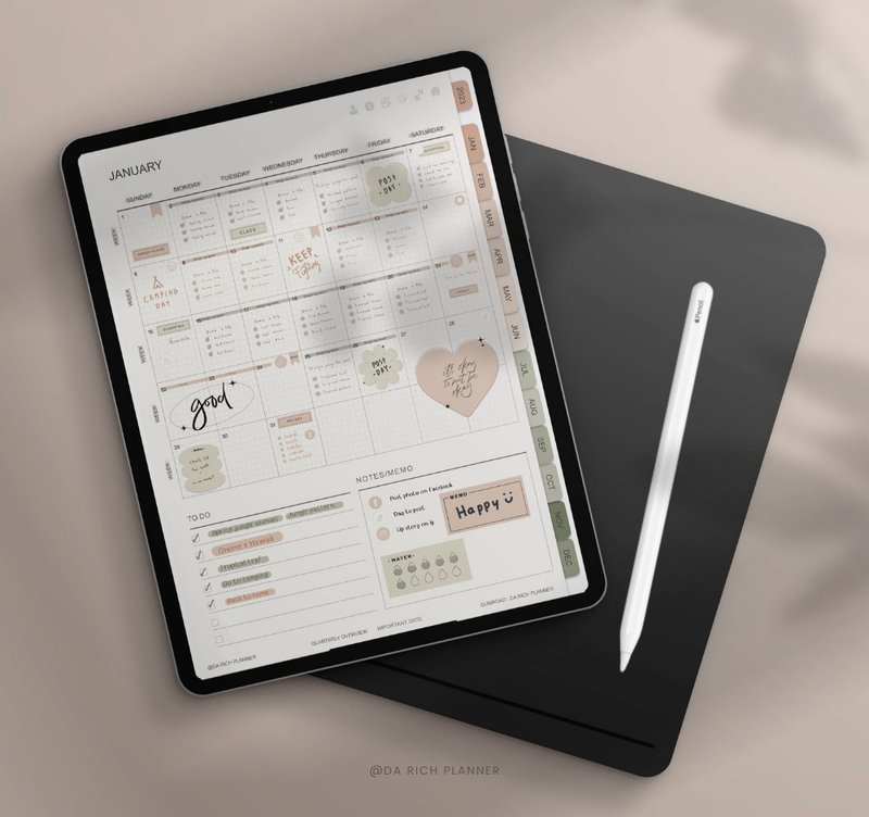 【數位】2023 Minimal Digital Planner Brown color | Goodnotes,Notability ...