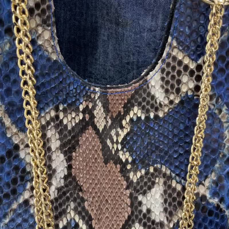 Tote Python Leather Bag Woman Tote Shoulders Bag Snakeskin Leather Bag ...